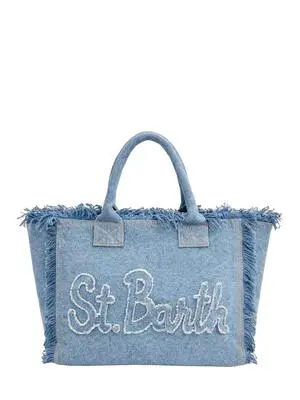 MC2 SAINT BARTH Denim Tote Bag - Blue