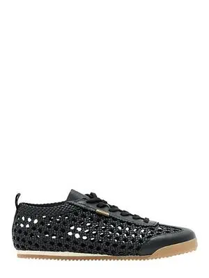 ALLSAINTS Kenny Woven Leather Trainers - Black