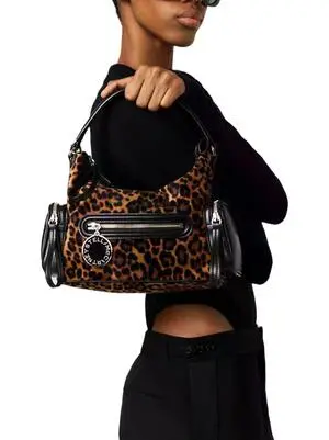 Stella McCartney Leopard-print Faux-fur Shoulder Bag - Neutrals