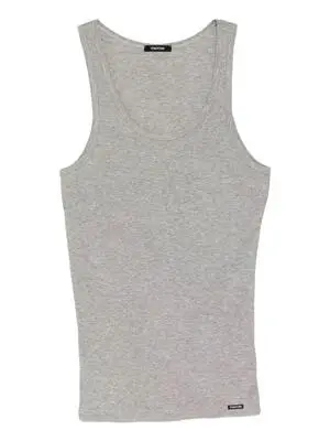 TOM FORD Ribbed-knit Vest - Grey