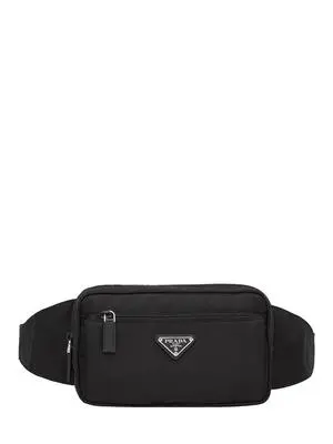 Prada Re-nylon And Saffiano Waist Bag - Black