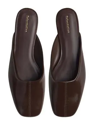 REFORMATION Inez Flat Mule - Brown