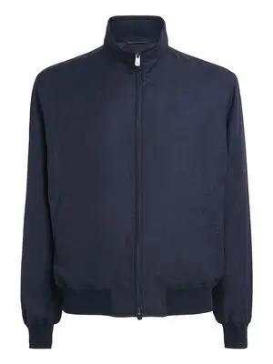 Ralph Lauren Purple Label Felton Bomber Jacket - Navy