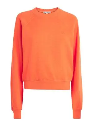 Eterne Éterne Cotton Shrunken Raglan Sweatshirt Orange