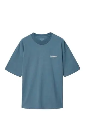 ALLSAINTS Organic Cotton Underground T-shirt Blue