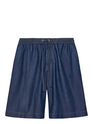 Loewe Drawstring Denim Shorts - Blue