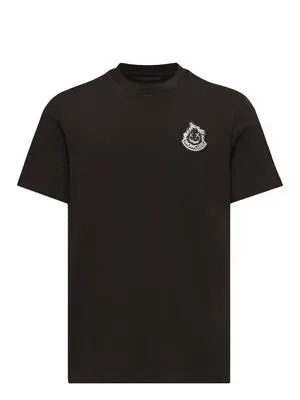 Moncler Logo Cotton T-shirt - Black
