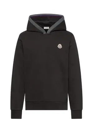 Moncler Logo Hoodie - Black