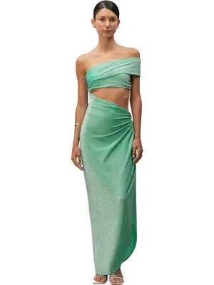BAOBAB Aury Midi Dress With Cutout And Slit - Nori