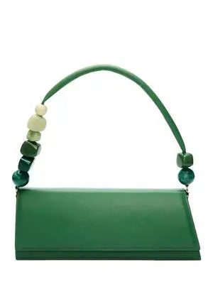 BAOBAB Lungo Bag With Beaded Handle - Moss