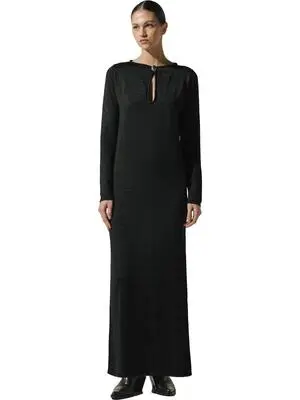BAOBAB Ramila Maxi Dress With Front Cutouts - Black
