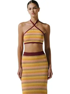 BAOBAB Kina Halter Neck Crop Top - Dunas