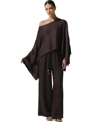 BAOBAB BAOBAB Cala High-Rise Wide-Leg Pants Cocoa