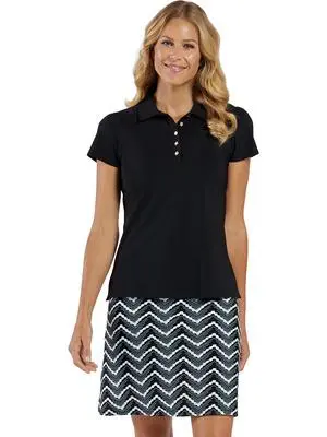 Jude Connally Angelica Lightweight Polo Shirt - Black