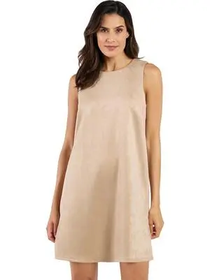 Jude Connally Holly Faux Suede Dress - Camel