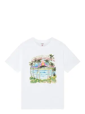 Casablanca Volcano Short Sleeve T-shirt - Multicolor