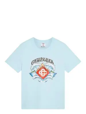 Casablanca Waves T-shirt - Blue