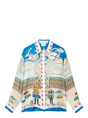 Casablanca Place Casa Silk Shirt - Multicolor