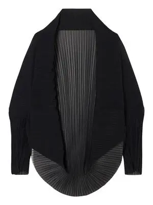 Max Mara Pleated Organza Blouse - Black