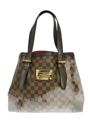 LOUIS VUITTON Damier Ebene Hampstead Mm Tote Bag - Brown