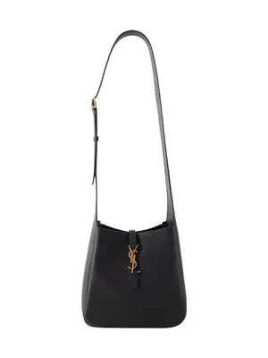 Saint Laurent Le 5 À 7 Leather Shoulder Bag - Black