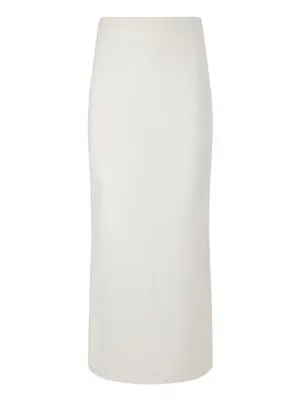 Gabriela Hearst Narayan Cashmere Midi Skirt - White