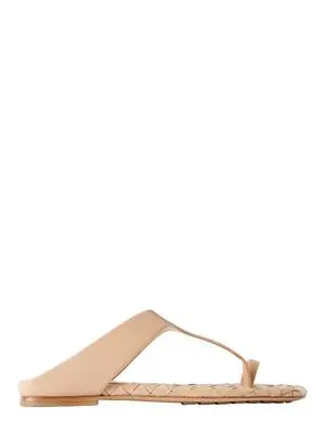 Bottega Veneta Bottega Veneta Livia Woven Leather Sandals Neutrals