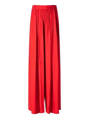 Ralph Lauren Vanessa Satin Wide-leg Pants - Red