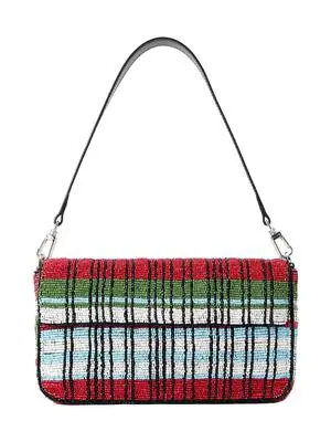 Staud STAUD X Da Adolfo Timmy Beaded Shoulder Bag Red