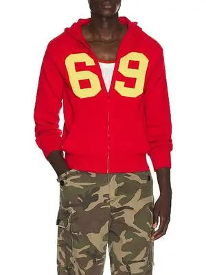 Gimaguas 69 Full Zip Hoodie - Red