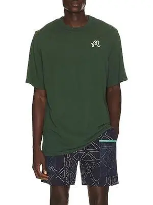 MALBON X Golf & Bass Club Bermuda Lures Tee - Forest