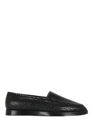 Fear Of God Croc Embossed Leather Loafers - Black
