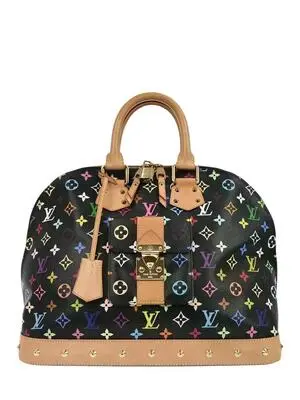 LOUIS VUITTON Louis Vuitton Monogram Multicolor Alma GM Handbag Black