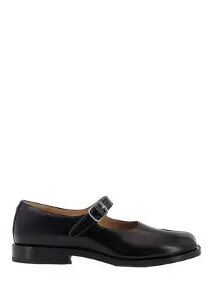 MAISON MARGIELA Tabi Buckle-strap Ballet Flats - Black