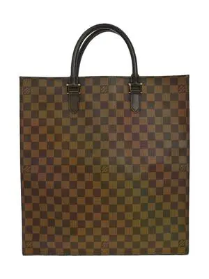 LOUIS VUITTON Damier Sac Plat Tote Bag - Brown