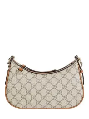 Gucci Gg Emblem Small Shoulder Bag - Beige