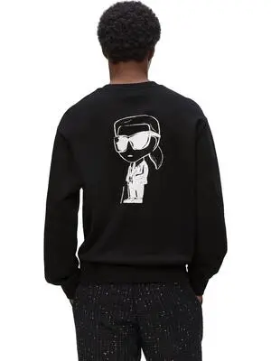 Karl Lagerfeld Ikon Sweatshirt - Black