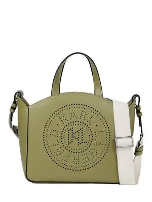 Karl Lagerfeld K/circle Perforated Small Tote Bag - Cedar