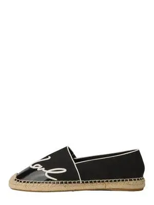 Karl Lagerfeld Kamini Signia Espadrilles - Black