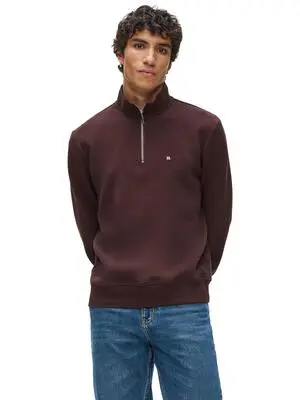 Karl Lagerfeld Quarter-zip Sweatshirt - Fudge