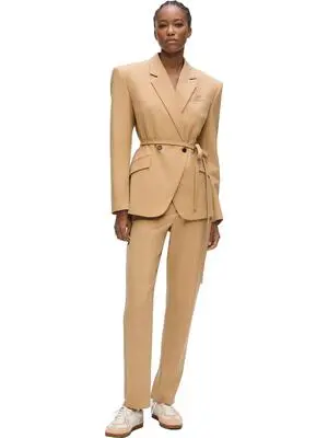 Karl Lagerfeld Tailored Slim Fit Pants - Nougat