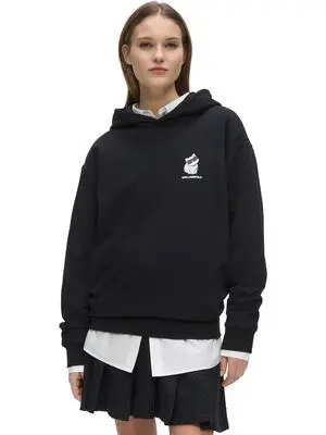 Karl Lagerfeld Ikon Choupette Hoodie - Black
