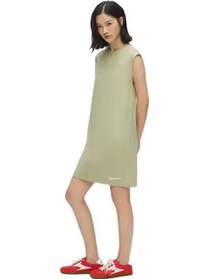 KL JEANS Jeans Raised Seam Tank Dress - Tea