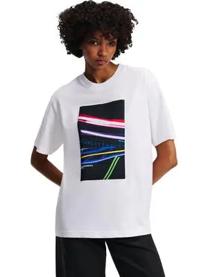 KL JEANS Jeans Love Unlocked Graphic T-shirt - White