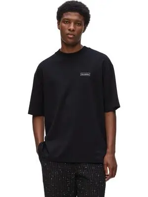 Karl Lagerfeld Logo Patch T-shirt - Black