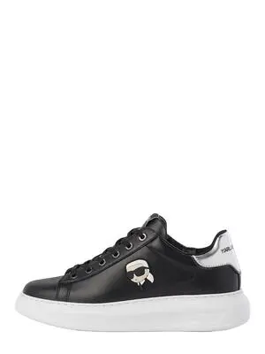 Karl Lagerfeld Ikon Nft Kapri Sneakers In Smooth Leather - Black
