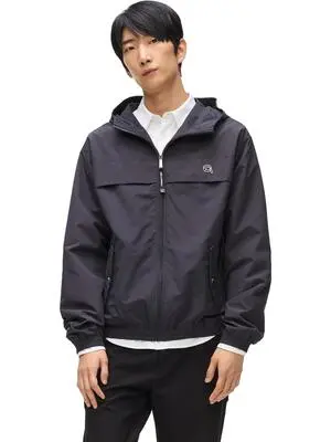 Karl Lagerfeld Ikon Lightweight Hooded Jacket - Black
