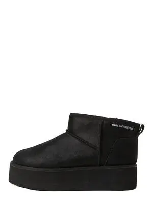 Karl Lagerfeld Thermo Pull-on Ankle Boots - Black