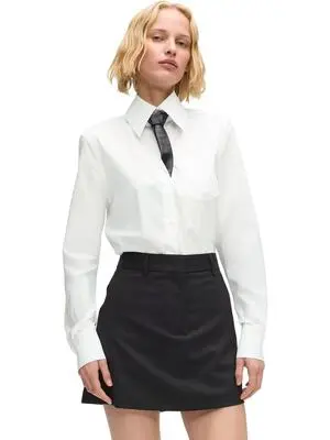 Karl Lagerfeld Poplin Blouse - White