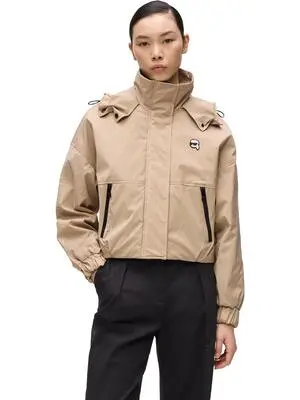 Karl Lagerfeld Ikon Hooded Jacket - Taupe